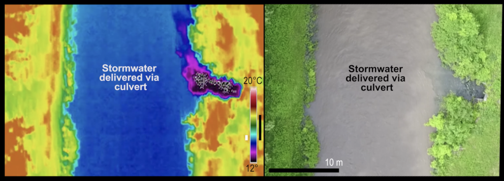 Faculty Fellows Research Visualizing Stream Temperatures From Storm